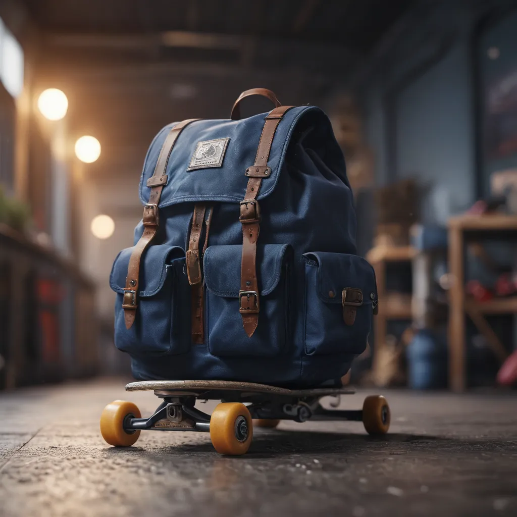 Navy Blue Backpack: The Ideal Gear for Skateboarders